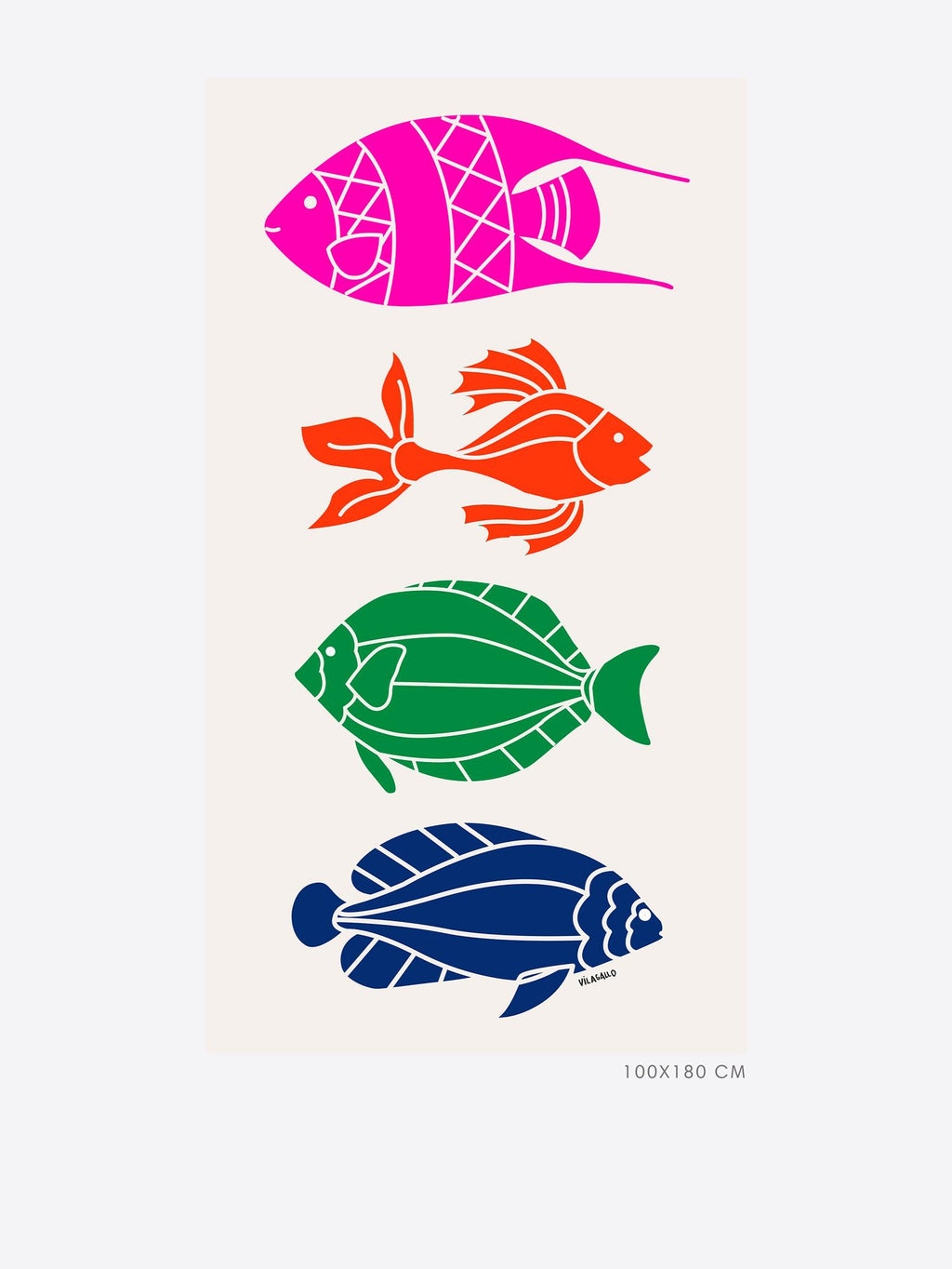 VILAGALLO FISHES SCARF – Button Down SF