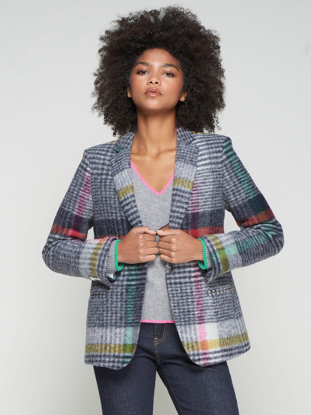 VILAGALLO HANNAH JACKET CHECK COLOR PROFILES – Button Down SF