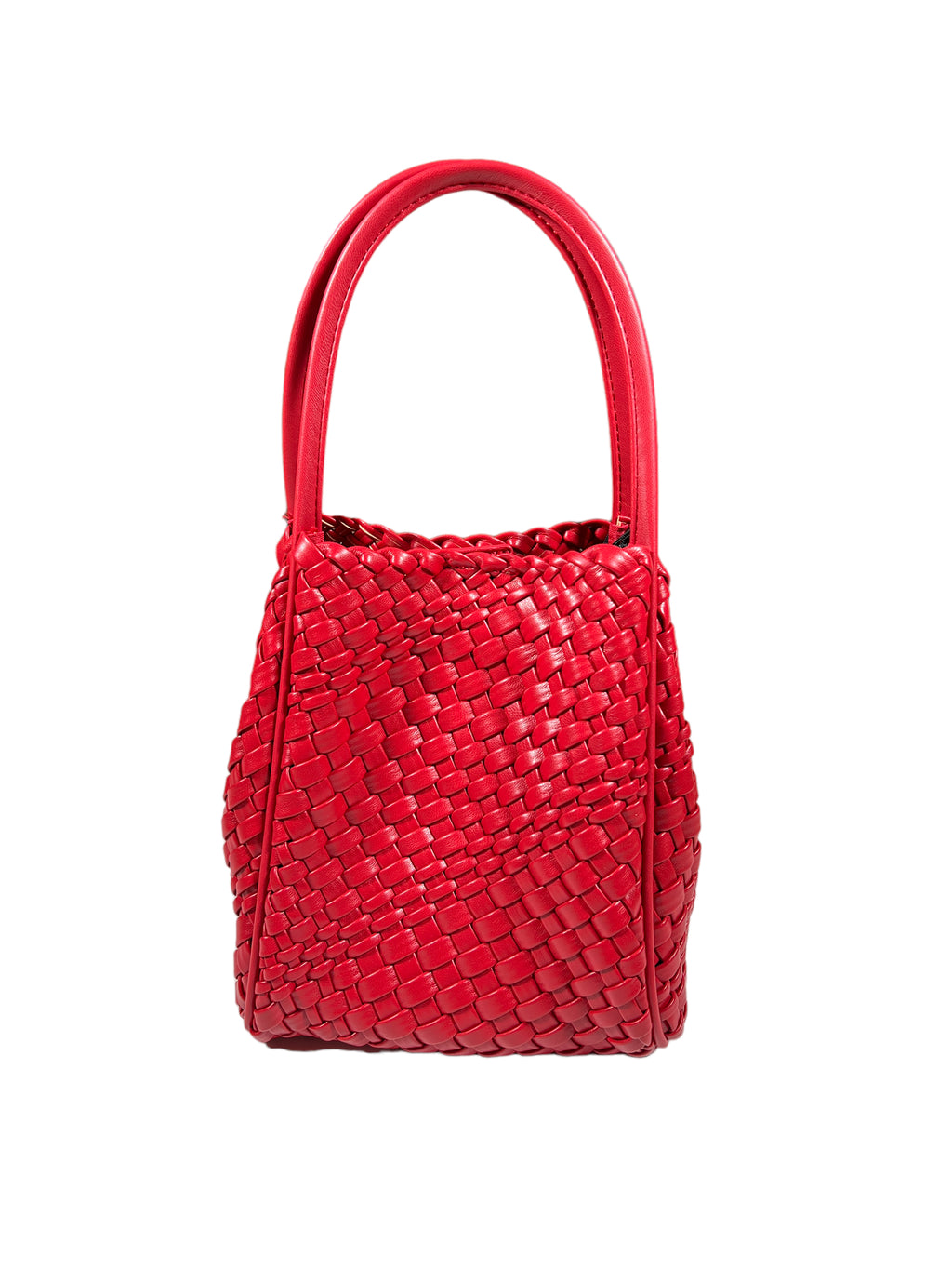 REMI/REID HOLLACE MINI WOVEN TOTE BAG - RED – Button Down SF