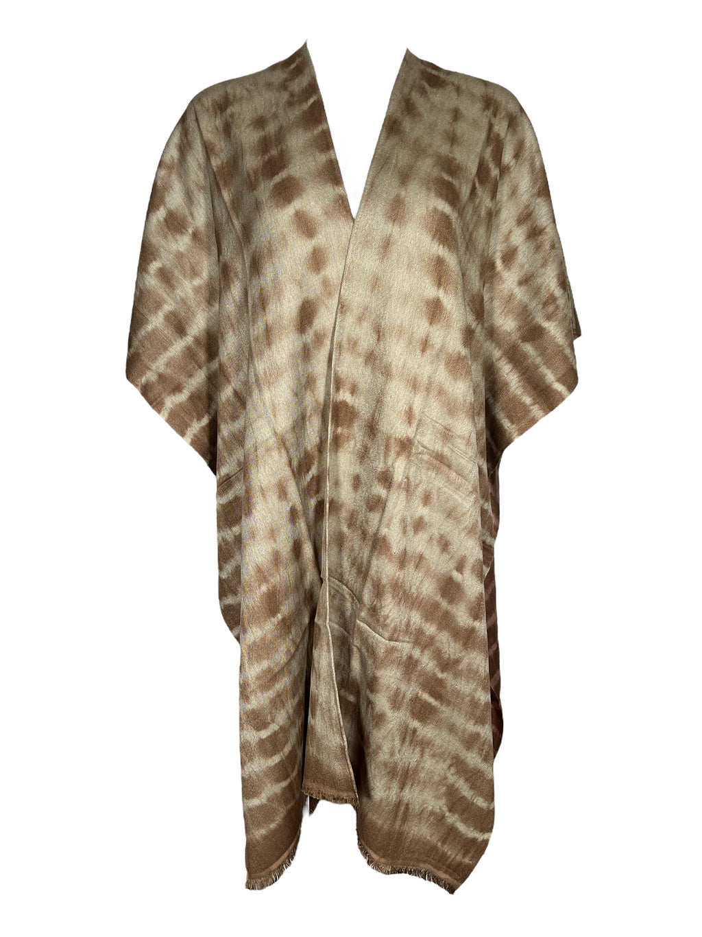 BAJRA TRICOLOR SERAPE - WELKIN BLUE-DARK STOCKING BEIGE-PELT BROWN ...