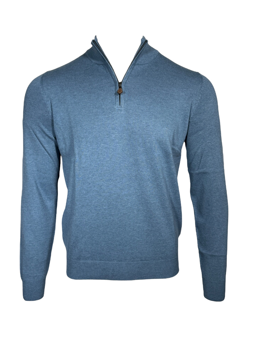 ALAN PAINE SELHURST QUARTER ZIP SWEATER - AIRFORCE – Button Down SF