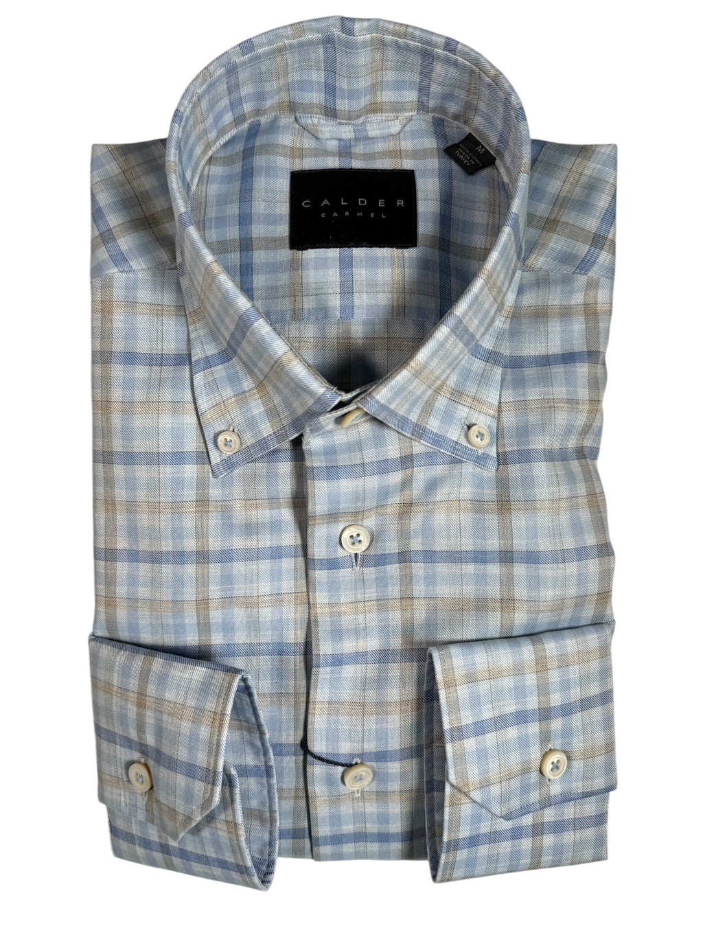 CALDER CARMEL MEN'S SHIRT - SKY BLUE CHECK – Button Down SF