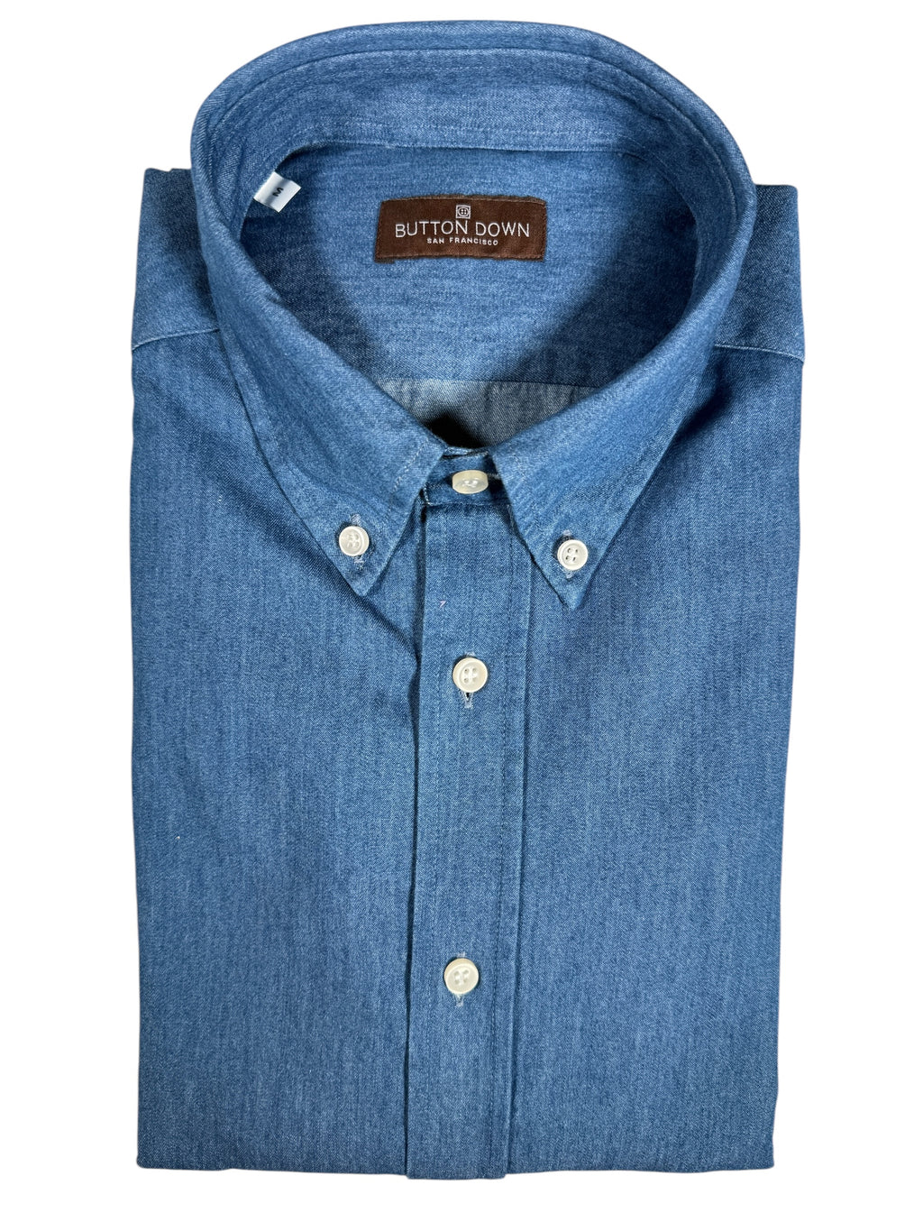 BUTTON DOWN SPORT SHIRT - MID BLUE DENIM – Button Down SF