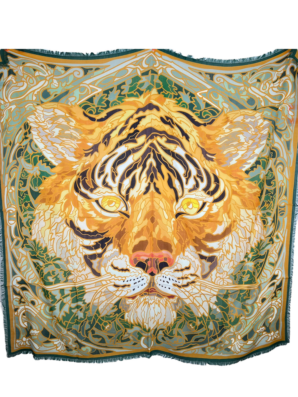 FRANCO FERRARI WOOL SCARF - ORANGE TIGRESS – Button Down SF