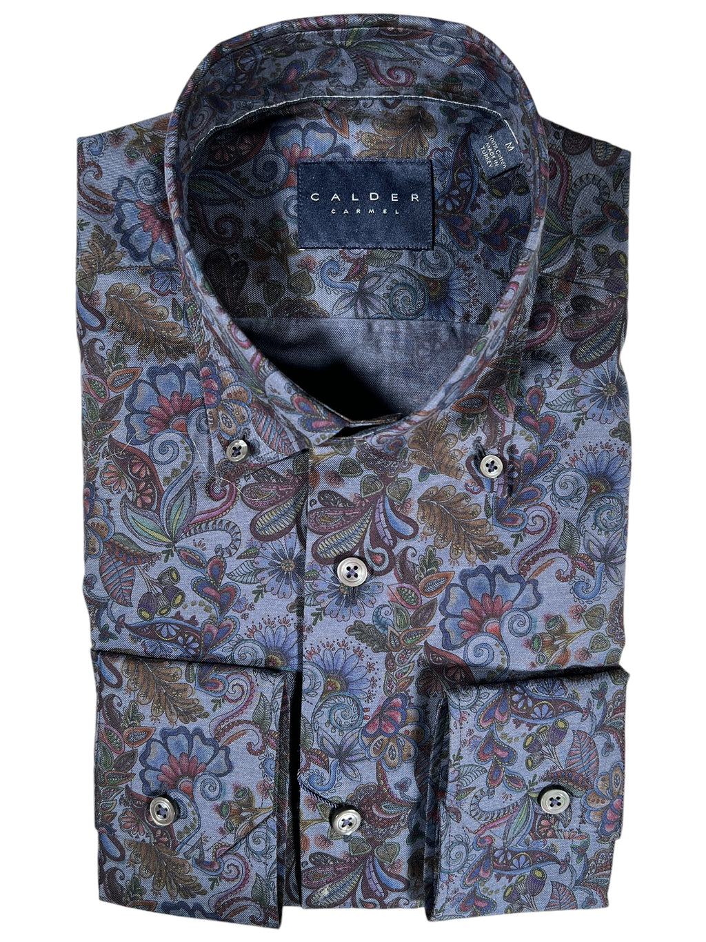 CALDER CARMEL MEN'S MADDER FLORAL SHIRT - NAVY – Button Down SF