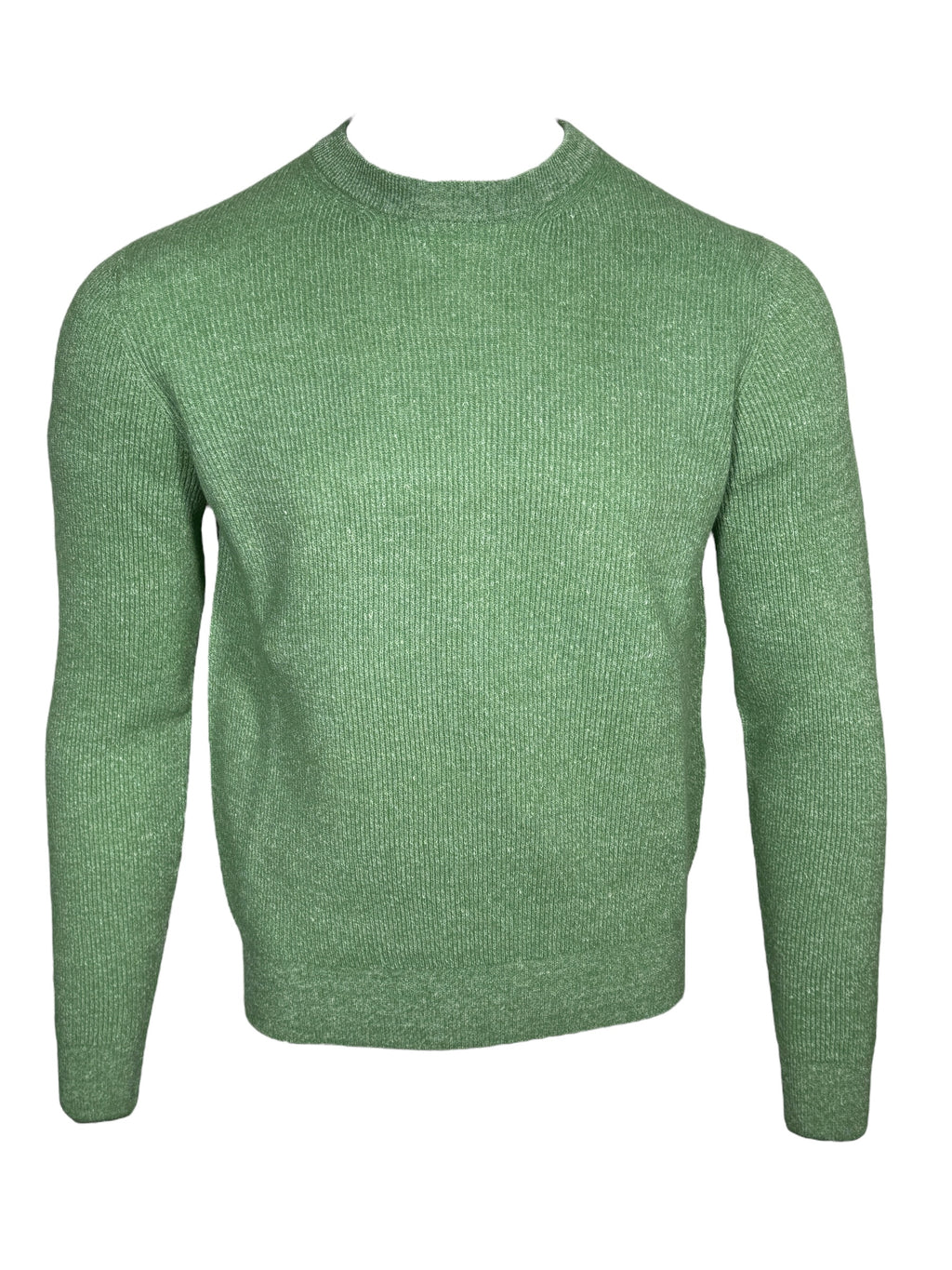 FIORONI CASHMERE/LINEN CREW NECK SWEATER - GREEN MARL – Button Down SF