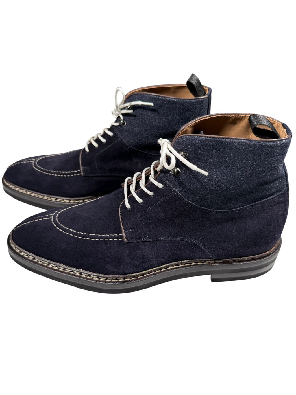 CASTORI MEN'S FELT & VELOUR BOOT - NAVY – Button Down SF