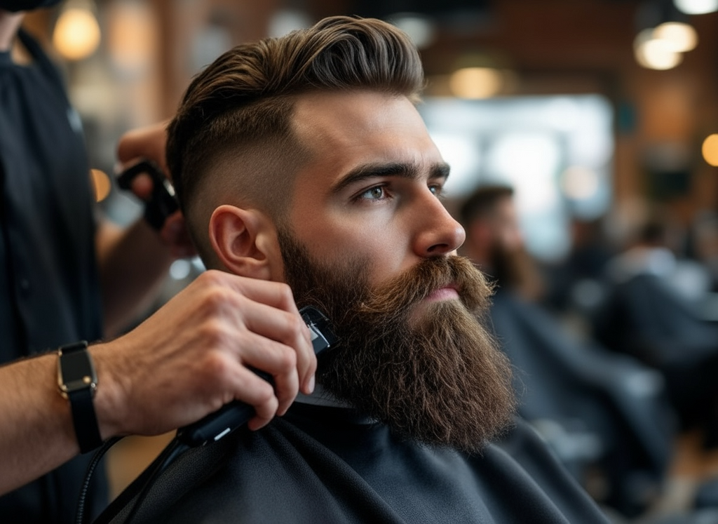THE WORK OVER - HAIRCUT + BEARDWORKS SHAPE & STYLE – Button Down SF