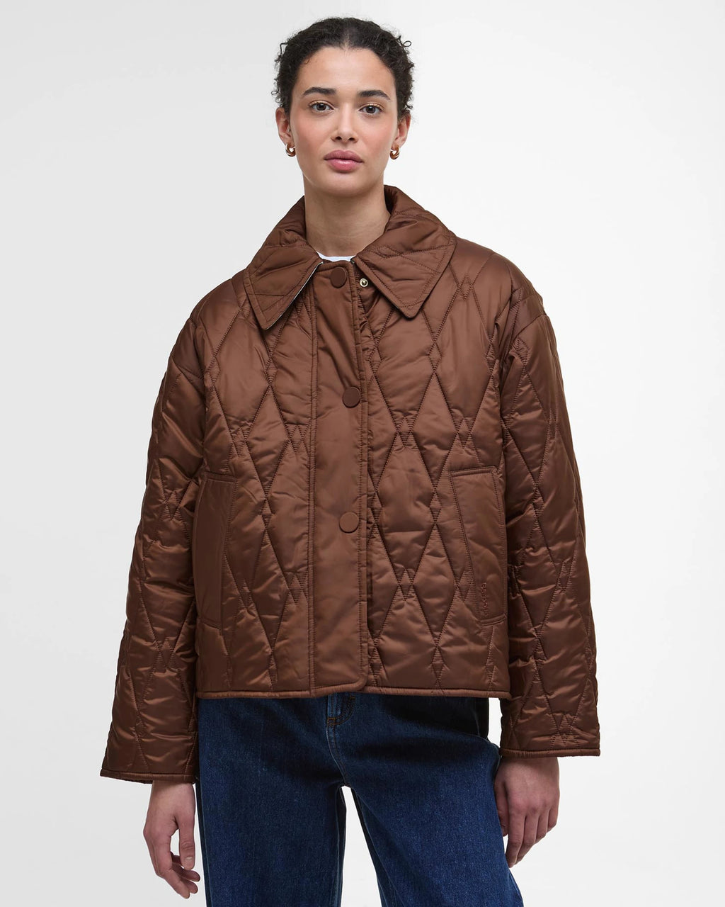 BARBOUR BERNADETTE WOMEN'S QUILTED JACKET - VICUNA/HESSIAN TARTAN ...