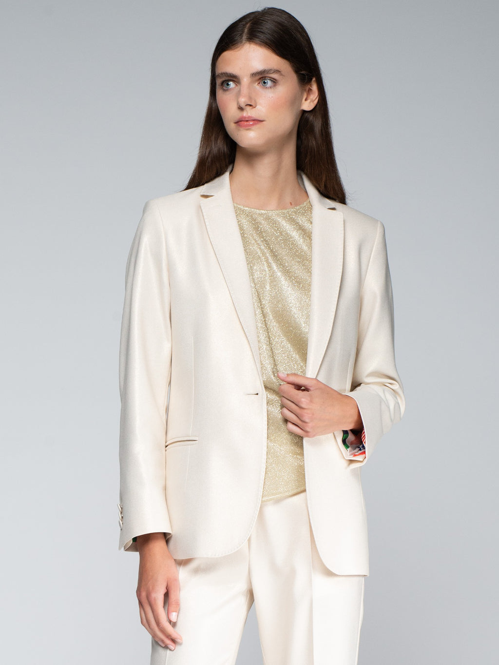 VILAGALLO HANNAH BLAZER - GOLDEN – Button Down SF
