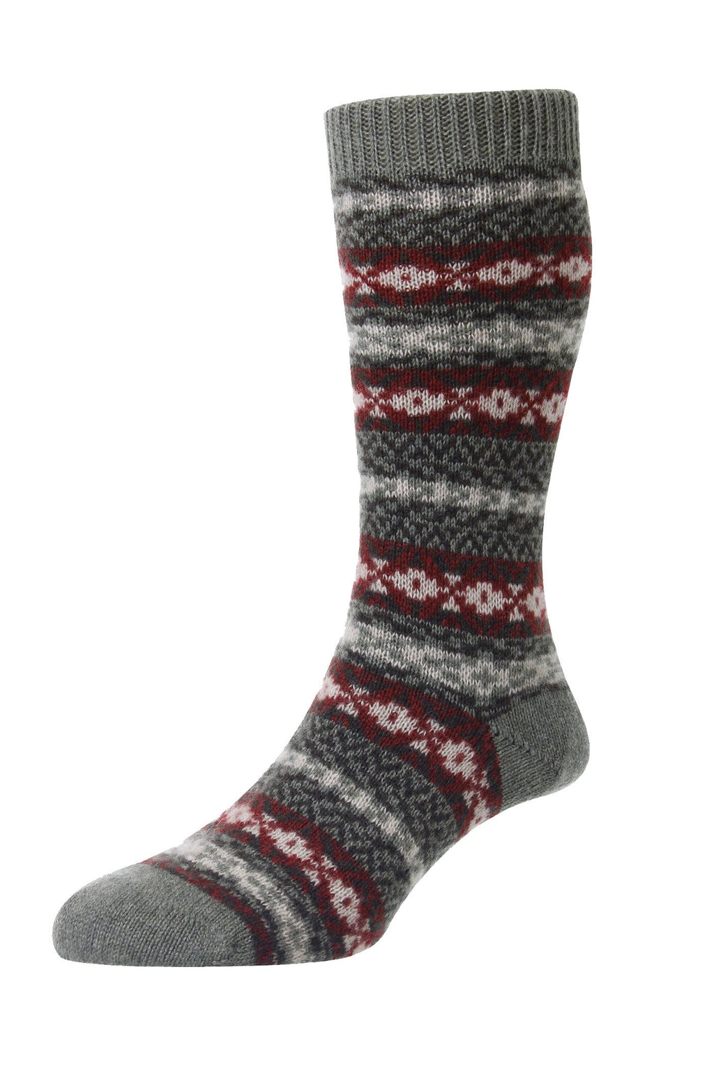 PANTHERELLA BRADSTOCK MEN'S CASHMERE SOCK - LIGHT OLIVE – Button Down SF