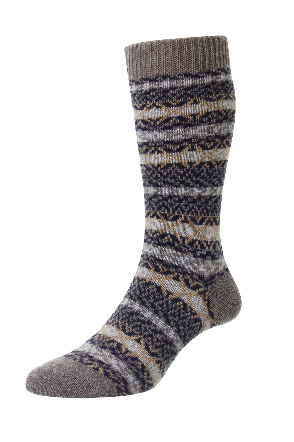 PANTHERELLA BRADSTOCK MEN'S CASHMERE SOCK - MINK – Button Down SF