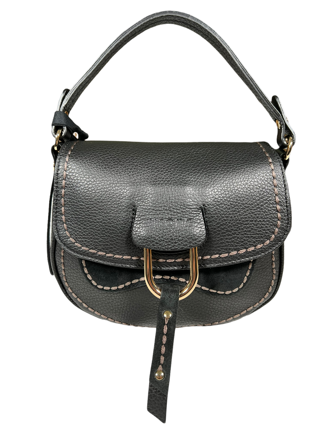 VISONA SELLA SMALL CROSSBODY BAG - NERO – Button Down SF